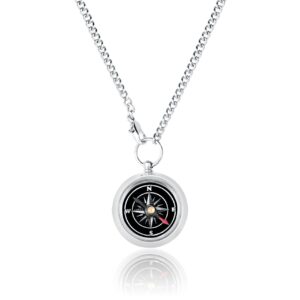 You are my true North Engraved Compass Necklace Gifts for Him or Her | Romantic Gifts for Men Women Husband Wife Boyfriend Girlfriend Bestfriend Couple | Love Gift Ideas for Anniversary Wedding Valentine day