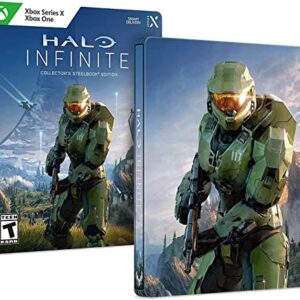 Halo Infinite Collector's Steelbook Edition - For Xbox Series X and Xbox One - ESRB Rated T (Teen 13+) - Limited edition collectible metal case - Shooter Strategy Game