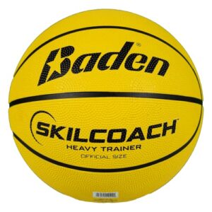 baden heavy trainer rubber basketball | weighted training ball for enhanced strength and skill development | official size