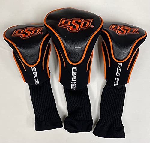 NCAA Oklahoma State Cowboys Golf Headcovers Set of 3 (Black)