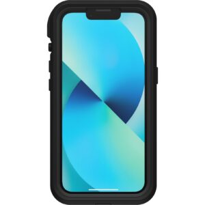 LifeProof iPhone 13 (ONLY) FRĒ Series Case - BLACK, waterproof IP68, built-in screen protector, port cover protection, snaps to MagSafe