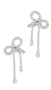 jennifer behr women's mirabelle earrings, crystal, clear, one size