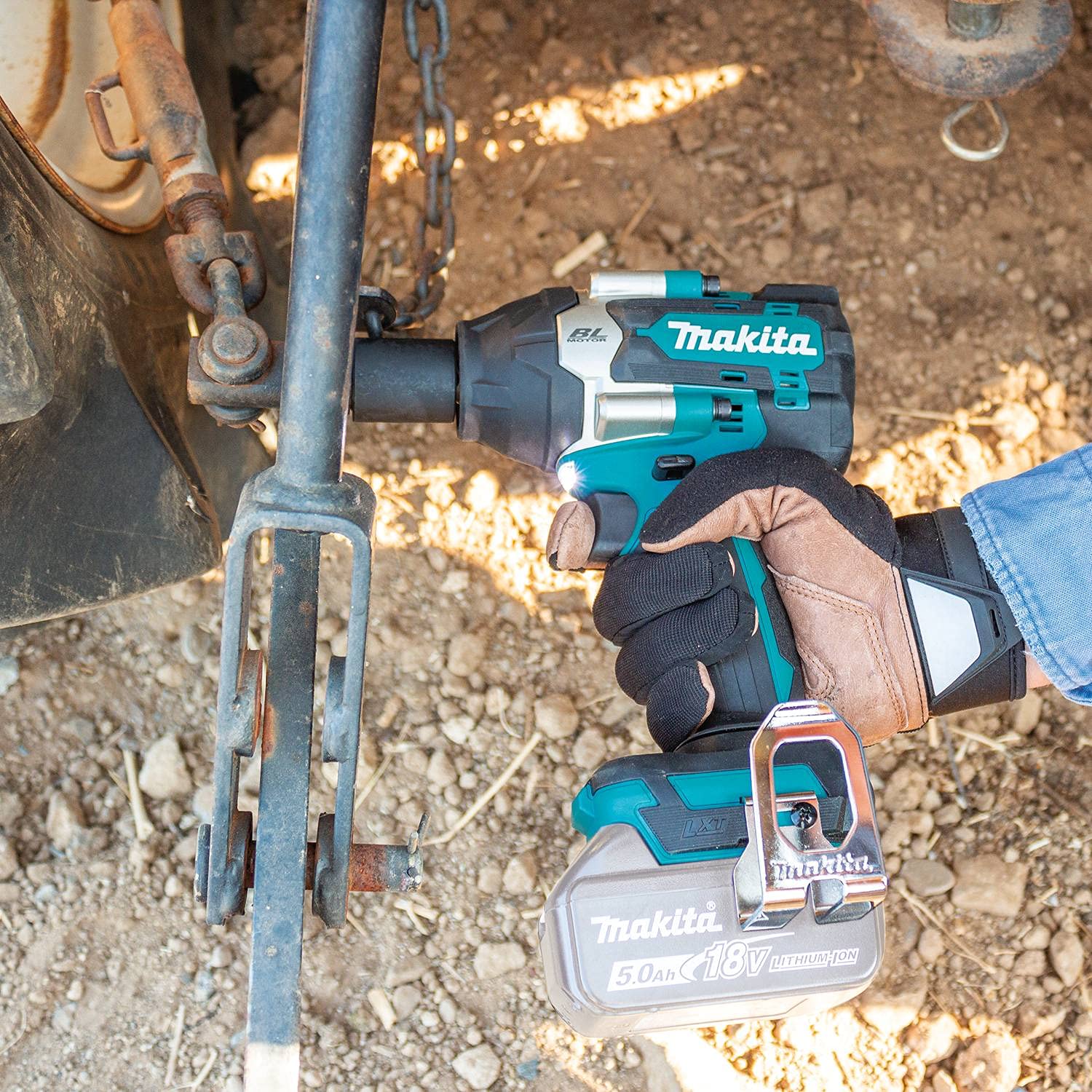 Makita XWT18XVZ 18V LXT® Lithium-Ion Brushless Cordless 4-Speed Mid-Torque 1/2" Sq. Drive Utility Impact Wrench w/Detent Anvil, Tool Only