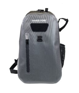 yankee fork - submersible sling pack - waterproof main compartment, water resistant exterior pocket - 10 liter - holds gear