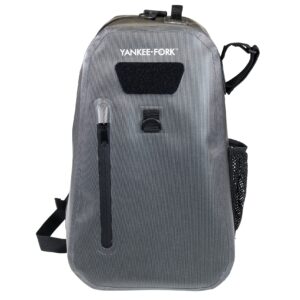 YANKEE FORK - Submersible Sling Pack - Waterproof Main Compartment, Water Resistant Exterior Pocket - 10 Liter - Holds Gear