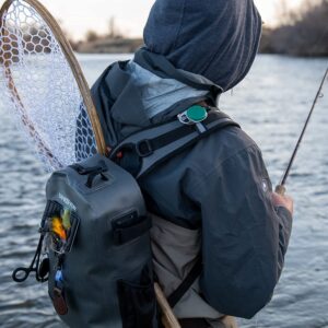 YANKEE FORK - Submersible Sling Pack - Waterproof Main Compartment, Water Resistant Exterior Pocket - 10 Liter - Holds Gear