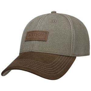 stetson rustic cap with uv protection men olive one size