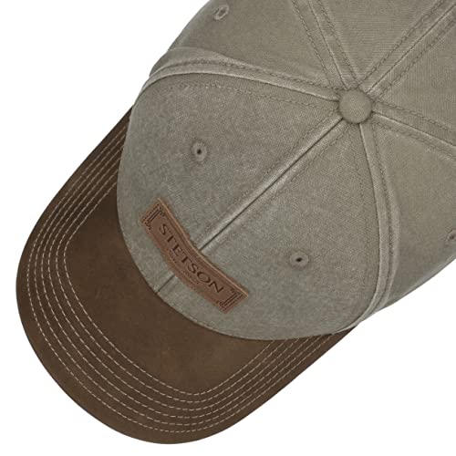 Stetson Rustic Cap with UV Protection Men Olive One Size