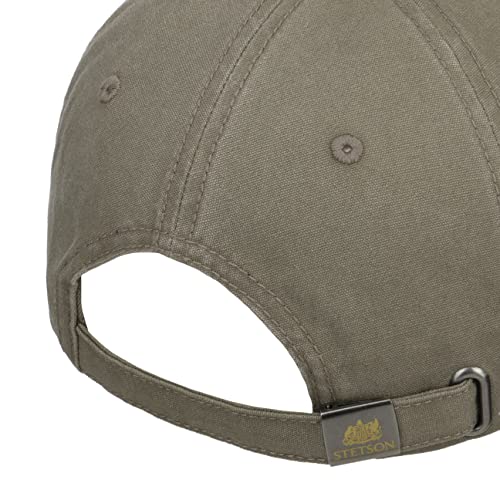 Stetson Rustic Cap with UV Protection Men Olive One Size