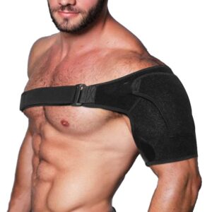 shoulder brace for men women compression recovery shoulder support adjustable stability rotator cuff sleeve wrap for sports weightlifting shoulder injuries pain relief