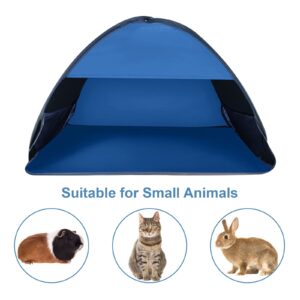 HACRAHO Beach Sun Shelters Pop Up Beach Tent, 1 PCS Portable Sun Shelter Tent for Anti-UV Windproof Camping Picnic Tent Small Dogs Cats and Other Small Pets, Blue