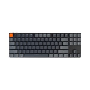 keychron k1 se, 87 keys ultra-slim wireless bluetooth/usb wired mechanical keyboard with rgb led backlit, low-profile gateron mechanical brown switch compatible with mac windows