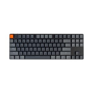 keychron k1 se, 87 keys ultra-slim wireless bluetooth/usb wired mechanical keyboard with rgb led backlit, hot swappable low-profile gateron mechanical brown switch compatible with mac windows