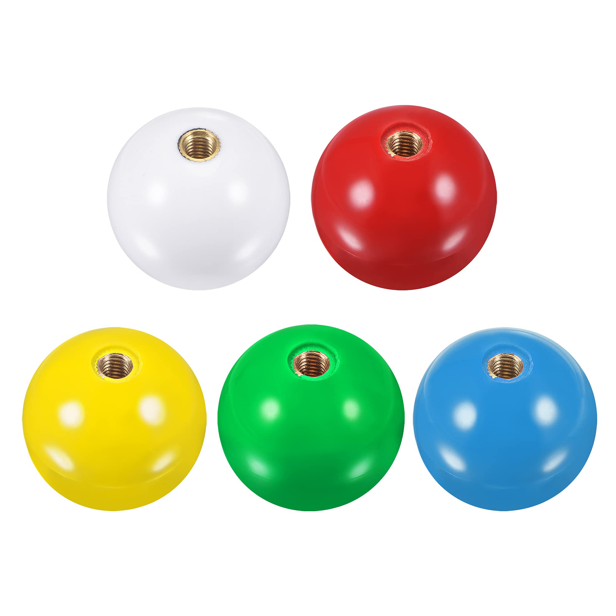 MECCANIXITY Joystick Handle Top Ball Head M6 Red/Green/White/Yellow/Blue Easy to Install for Arcade Game Part