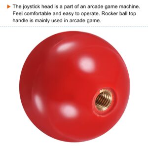 MECCANIXITY Joystick Handle Top Ball Head M6 Red/Green/White/Yellow/Blue Easy to Install for Arcade Game Part