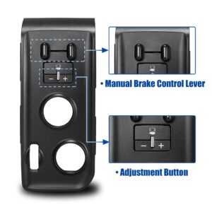 X AUTOHAUX Trailer Brake Control Switch Panel Fit for Chevy Silverado 1500 2500HD 3500HD for GMC Sierra 2014-2019 Replaces 84109447 23476237 Black