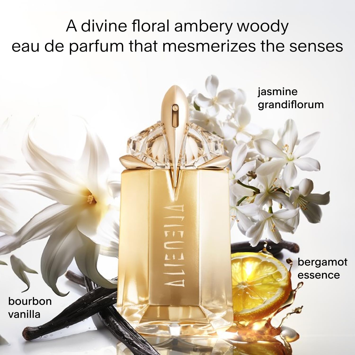 Mugler Alien Goddess - Eau de Parfum - Women's Perfume - Floral & Woody - With Bergamot, Jasmine, and Vanilla - Long Lasting Fragrance - 3.0 Fl Oz