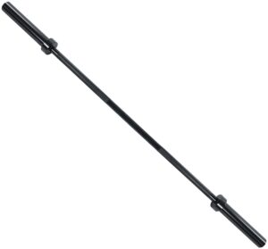 signature fitness powergainz olympic barbell standard weightlifting barbell, 700-pound capacity,black