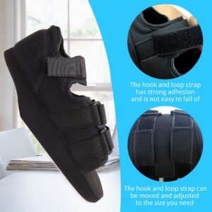 GHORTHOUD Post-op Shoes Heel Wedge Healing Shoe Lightweight Heel Relief Medical Orthopedic Foot Brace Off-loading Shoes for Ulcerations, Feet Wounds(Medium)