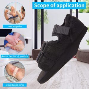 GHORTHOUD Post-op Shoes Heel Wedge Healing Shoe Lightweight Heel Relief Medical Orthopedic Foot Brace Off-loading Shoes for Ulcerations, Feet Wounds(Medium)