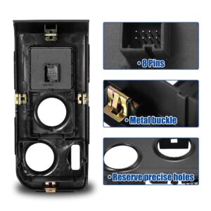 X AUTOHAUX Trailer Brake Control Switch Panel Fit for Chevy Silverado 1500 2500HD 3500HD for GMC Sierra 2014-2019 Replaces 84109447 23476237 Black