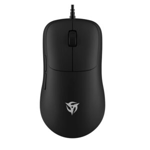 ninjutso katana lightweight gaming mouse – 58g ultralight design with 16k dpi optical sensor, assassin paracord, crispy kailh gm8.0 switch & 100% ptfe feet