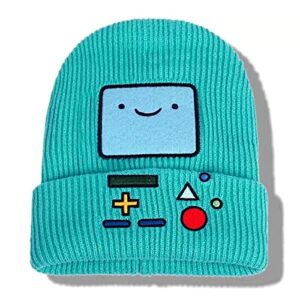 umichoi cool anime beanie hats for adults men women funny hat cartoon beanie cap for teens green