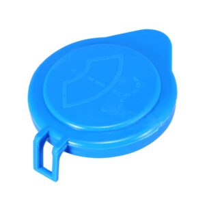 X AUTOHAUX 2pcs Blue CP9Z-17A605-A Windshield Wiper Washer Fluid Reservoir Tank Bottle Cap for Ford Focus 2012-2018