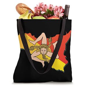 Sicilian Flag Sicily Trinacria Tote Bag