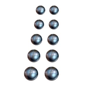 alevel 4-8mm freshwater cultured black pearl, 925 sterling silver stud earrings 5 sets, women gifts