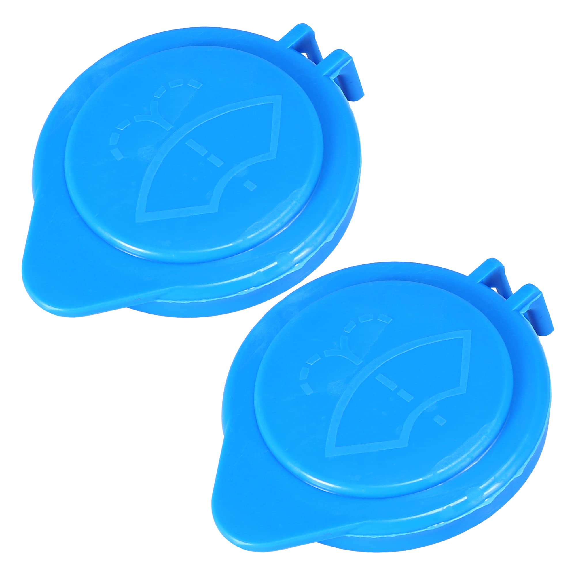 X AUTOHAUX 2pcs Blue CP9Z-17A605-A Windshield Wiper Washer Fluid Reservoir Tank Bottle Cap for Ford Focus 2012-2018