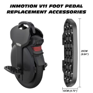 Inmotion V11 V12 V13 Series Honeycomb Foot Pedals, Electric Unicycles Accessories Spiked Non-Slip Off-Road Pedals with Magnet High-Density Aviation 6061 Aluminum