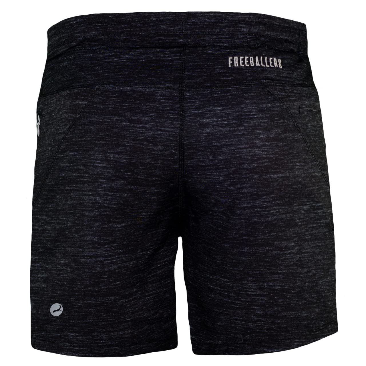 Meripex Apparel Men's Freeballer 8" Athetic Gym Performance Sport Shorts – Perfect for Running, Weightlifting, and Yoga (8-Large, Black Heather)