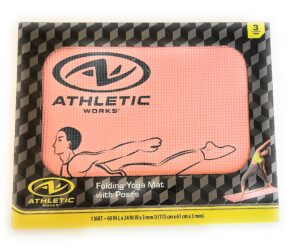 athletic works folding yoga mat