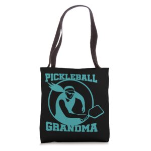 awesome funny pickelball tee pickleball grandma design tote bag