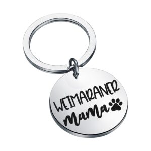 weimaraner dog mom gift weimaraner mama keychain weimaraner lover weimaraner dog owner gift for her (weimaraner mama k)