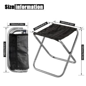 LYHLYA Portable Small Folding Stool, Camping Stool Mini Size Mortable Stool