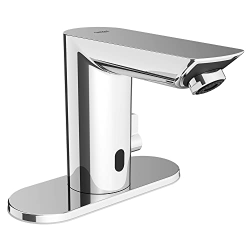 Grohe 36466000 Baucosmopolitan E Touchless Electronic Faucet with Temperature Control Lever, Battery-Powered