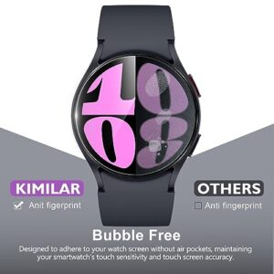 KIMILAR 4 Pack Galaxy Watch 7 / Galaxy Watch 6/5/4 Screen Protector 40mm, Waterproof Tempered Glass Screen Protector Cover Compatible with SAMSUNG Galaxy Watch 7/6/5/4 40mm Smartwatch