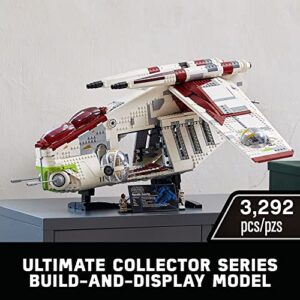 Lego Star Wars Republic Gunship 75309 UCS Display Model Kit for Adults to Build, Ultimate Collector Series, Office or Home Decor Gift Idea