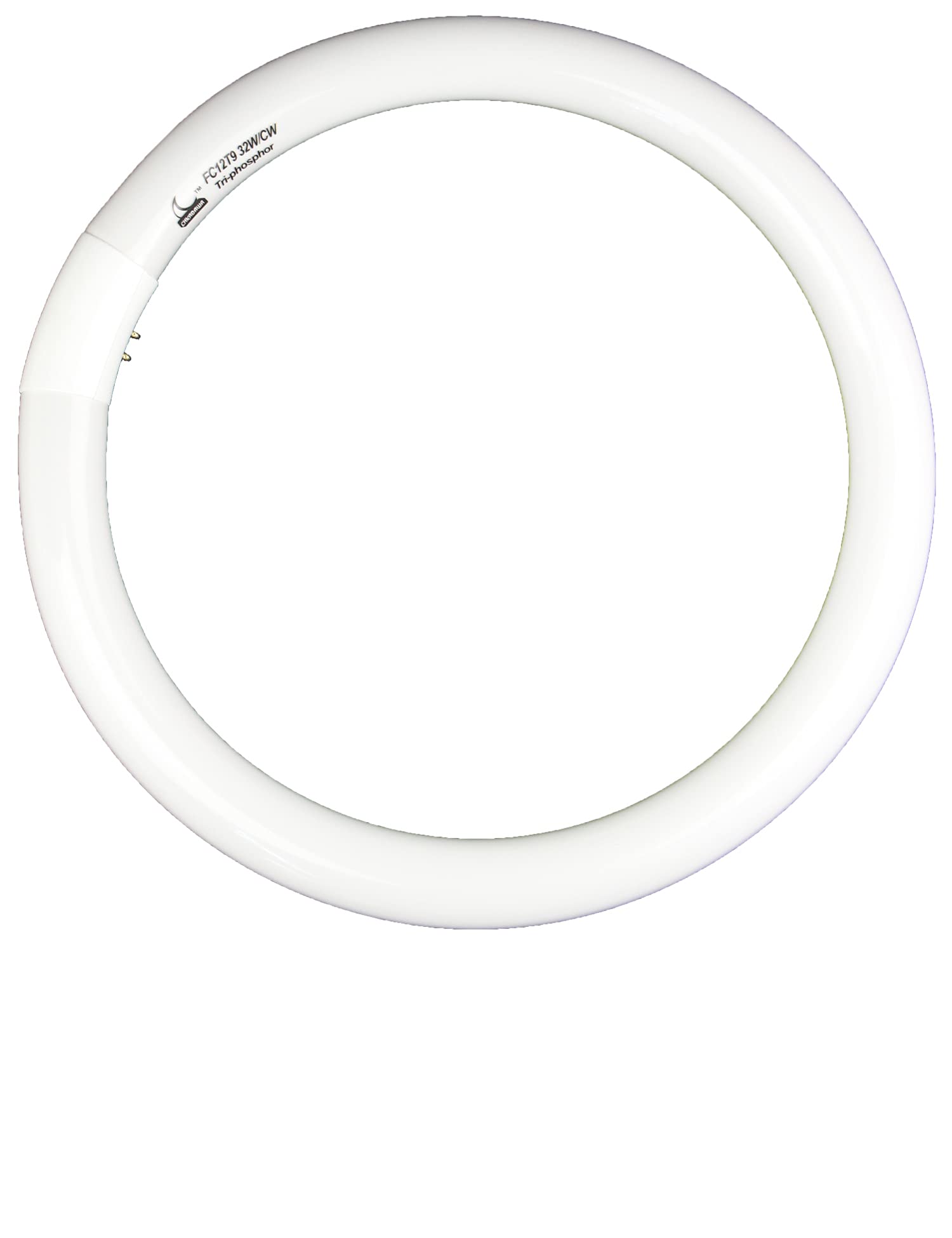 CHKADAWA FC12T9/CW 32W Cool White Round Fluorescent Light Bulb, 12 Inch T9 32 Watts Circular Bulbs, 12'' FCL 32 Circline Bulb 4100K 841, G10q 4 Pin Prong Base, 2 Pack