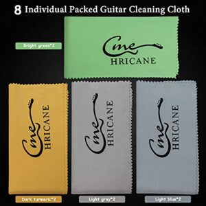 Hricane Guitar Cloths Ultrafine fiber suede (8-Pack 12"x12") Plush Polishing Cloths for Musical Instruments Premium Polishing & Cleaning Cloths for Guitar Violin Piano Clarinet Trumpet Sax Universal