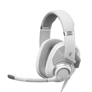 epos h6pro - open acoustic gaming headset with mic - lightweight headband - comfortable & durable design - xbox headset - ps4 headset - ps5 headset - pc/windows headset - gaming accessories (white)