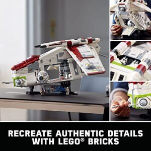 Lego Star Wars Republic Gunship 75309 UCS Display Model Kit for Adults to Build, Ultimate Collector Series, Office or Home Decor Gift Idea