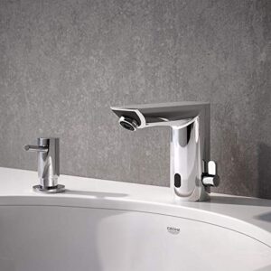 Grohe 36466000 Baucosmopolitan E Touchless Electronic Faucet with Temperature Control Lever, Battery-Powered