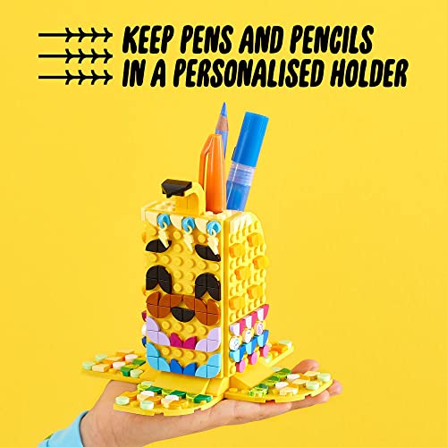 LEGO 41948 DOTS Cute Banana Pen Holder, Arts and Crafts Set, Toy Pencil Pot Desk Organizer, DIY Bedroom Accessories, Gifts for Kids, Girls & Boys 6 Plus Years Old