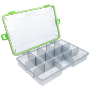 besportble 1pc box fishing gear storage box fishing trays tackle organizer tackle bag jewelery organzer lures bag earring holder fishing storage organizer portable plastic bead earrings