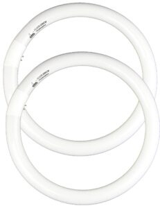 chkadawa fc12t9/cw 32w cool white round fluorescent light bulb, 12 inch t9 32 watts circular bulbs, 12'' fcl 32 circline bulb 4100k 841, g10q 4 pin prong base, 2 pack