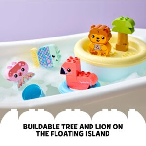 LEGO DUPLO Bath Time Fun: Floating Animal Island 10966 Bath Toy for Babies and Toddlers 1.5 Plus Years Old, Baby Bathtub Water Toys, Easy to Clean