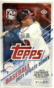 2021 topps update baseball hobby box(24 packs/14 cards,1 silver pk, auto or mem)